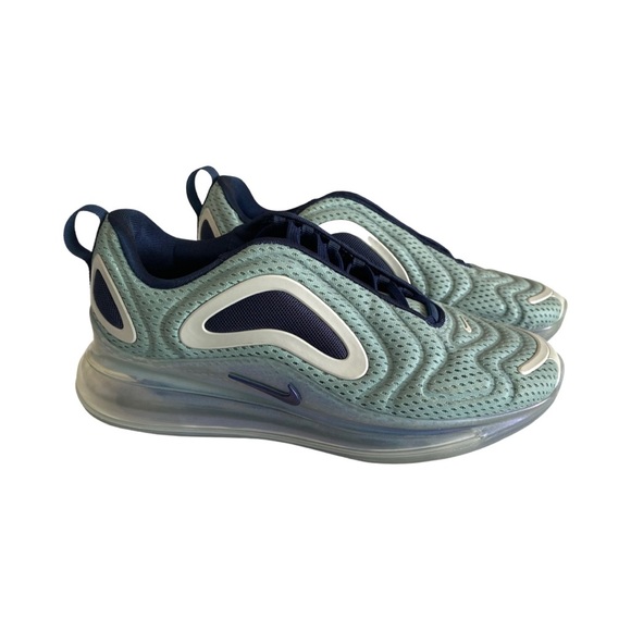 Nike | Shoes | Nike Air Max 72 In Aqua And Metallic Silver Size 75 Very ...